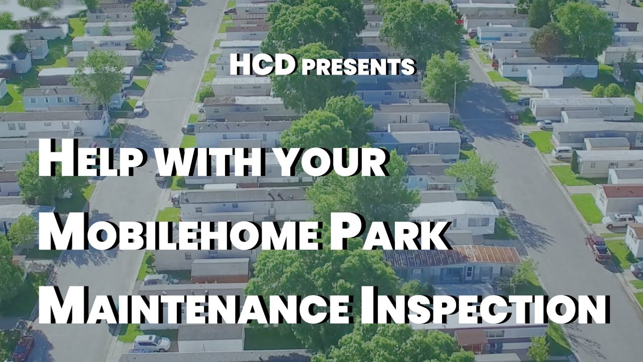 Help with Your Mobilehome Park Maintenance Inspection - YouTube