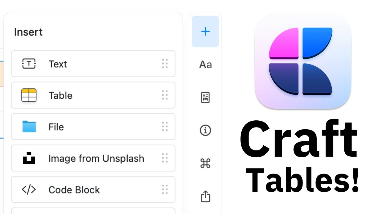 New: Craft 1.7 Tables - YouTube