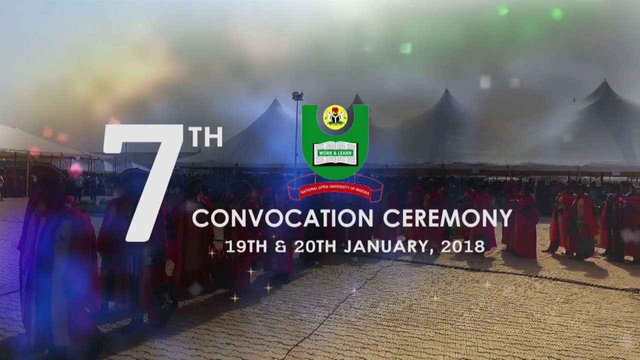 Advert on the 7th convocation ceremony of NOUN - YouTube