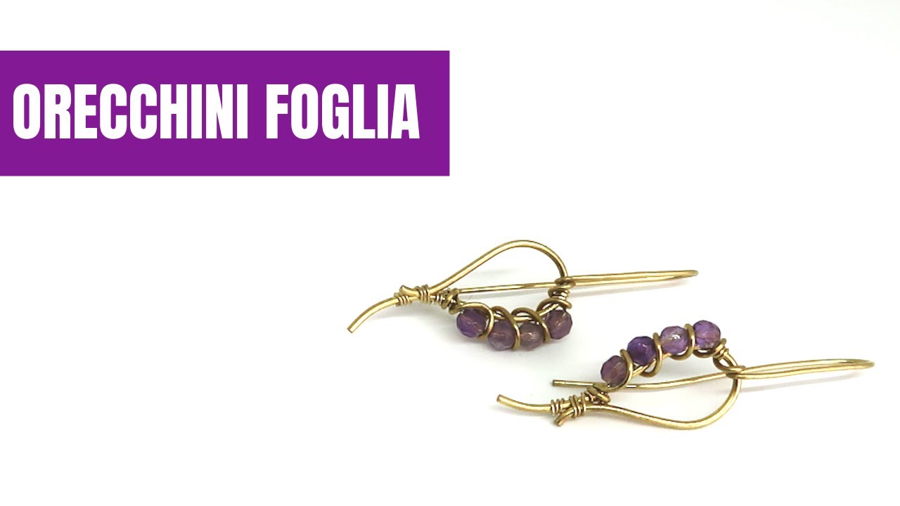 tutorial orecchini pietre dure, orecchini wire tutorial. - YouTube