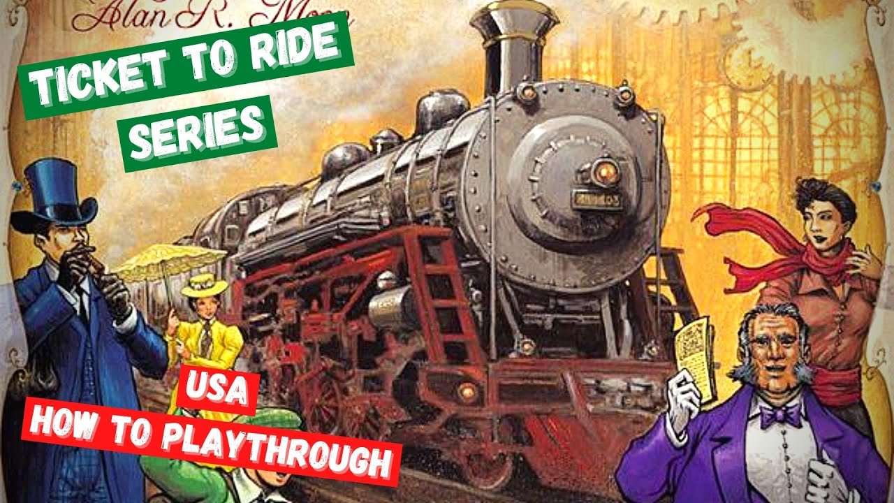 Ticket To Ride series: USA How to playthrough - All Around The Board ...