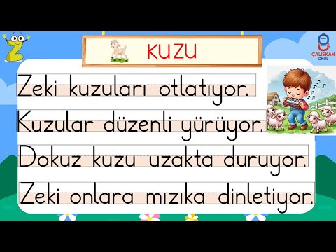 Z Sesi Metin Okuma Çalışması  - İlk Okuma Yazma Öğretimi - Yeni Müfredat