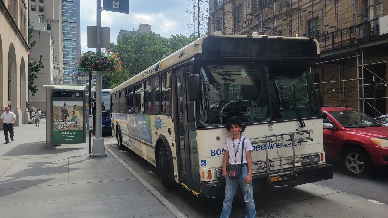 Bee Line 2008 Orion V Bus 805 ride on the BxM4C - YouTube