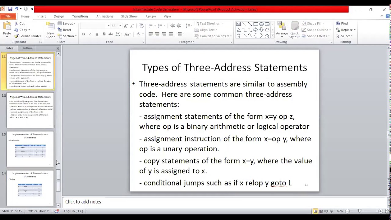2.1 Intermediate Code Generation, Polish notation, Three Address Code Part1 - YouTube