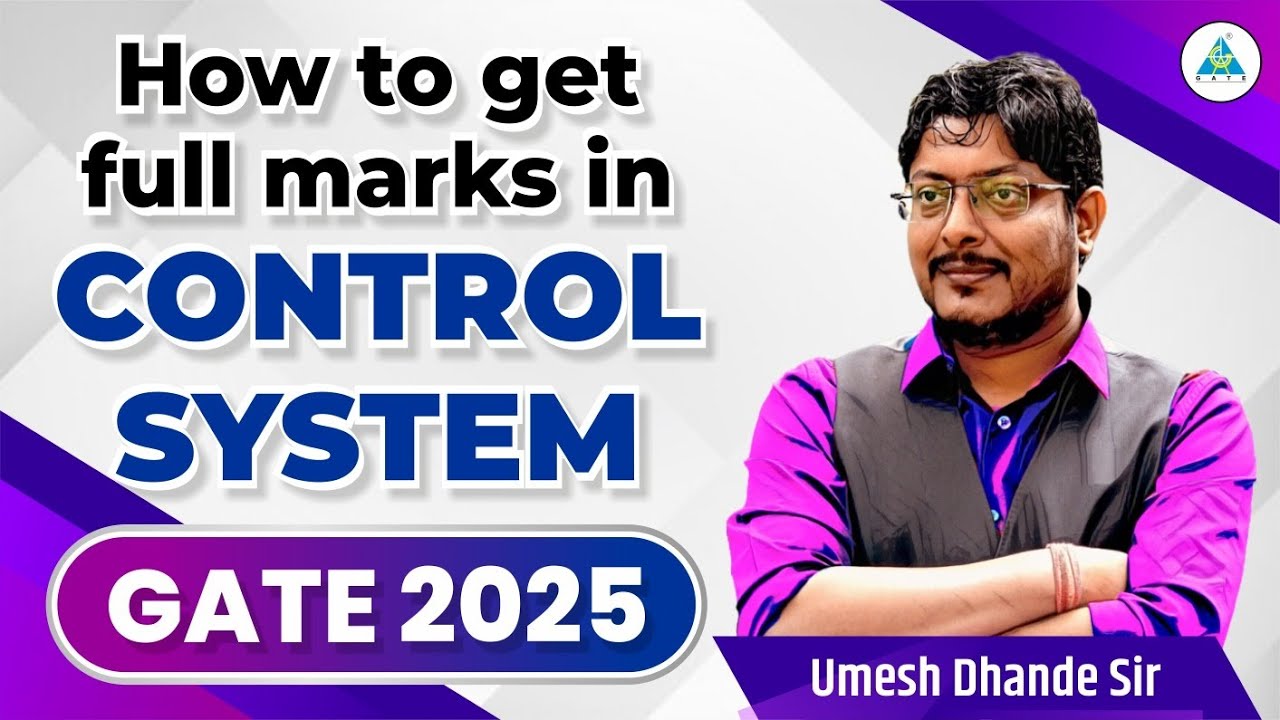 How to get Full marks in Control System | GATE 2025 #gateacademy # ...