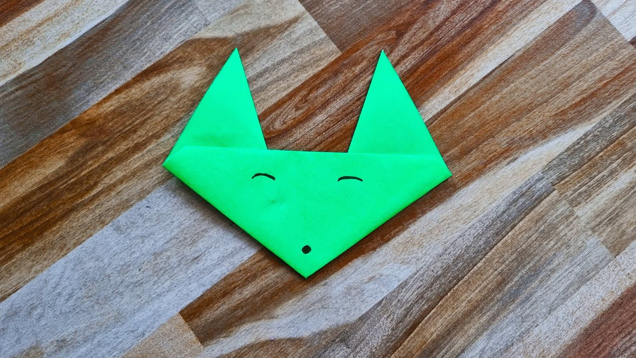 Origami Fox Head Easy Step by Step - YouTube