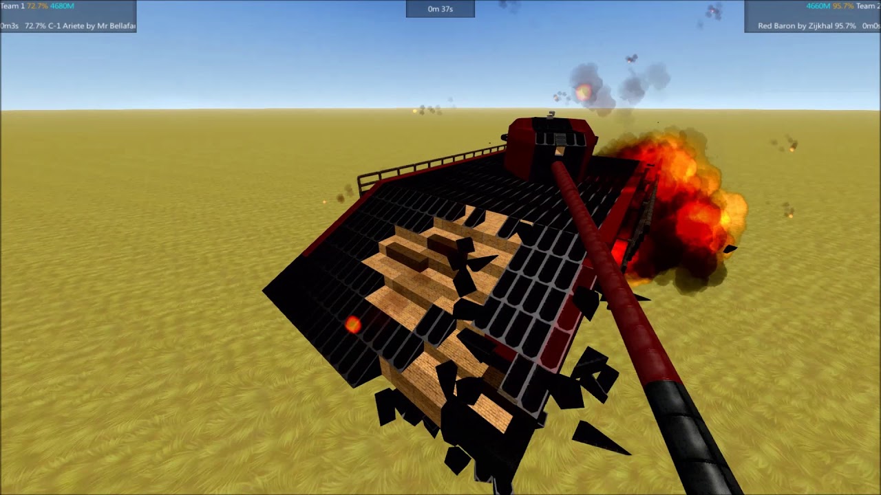 From The Depths Tournament Tank Tussle S1 E15 Ariete vs Red Baron - YouTube