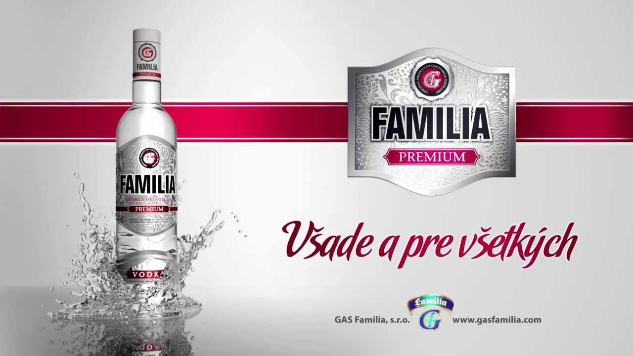 FAMILIA Premium Vodka 10" tv commercial 2012 Slovakia (Všade a pre ...
