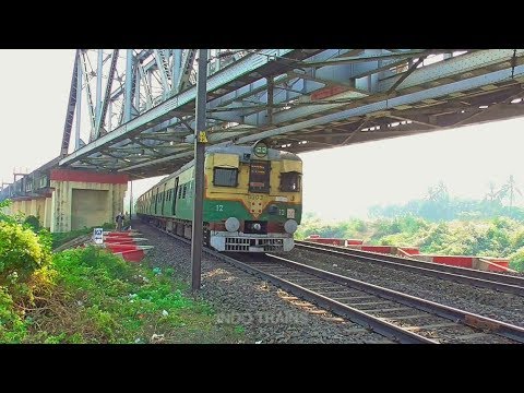 Train Under Bridge / EMU Chord line Local Train Passing Mainline Bridge ...