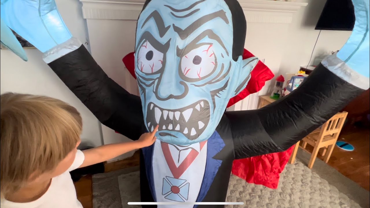 Vampire Inflatable Unboxing: He was SO Surprised! - YouTube