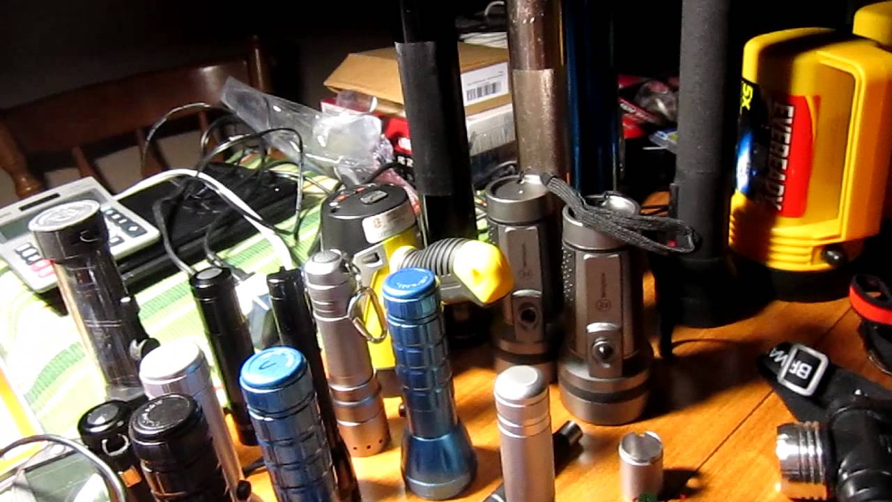 led flashlight collection part 2 - YouTube