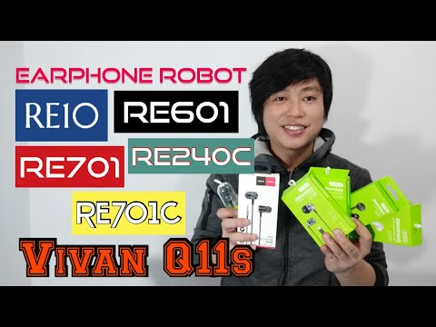 Review Earphone Robot RE10, RE601, RE701, RE240C, RE701C dan Vivan Q11S ...