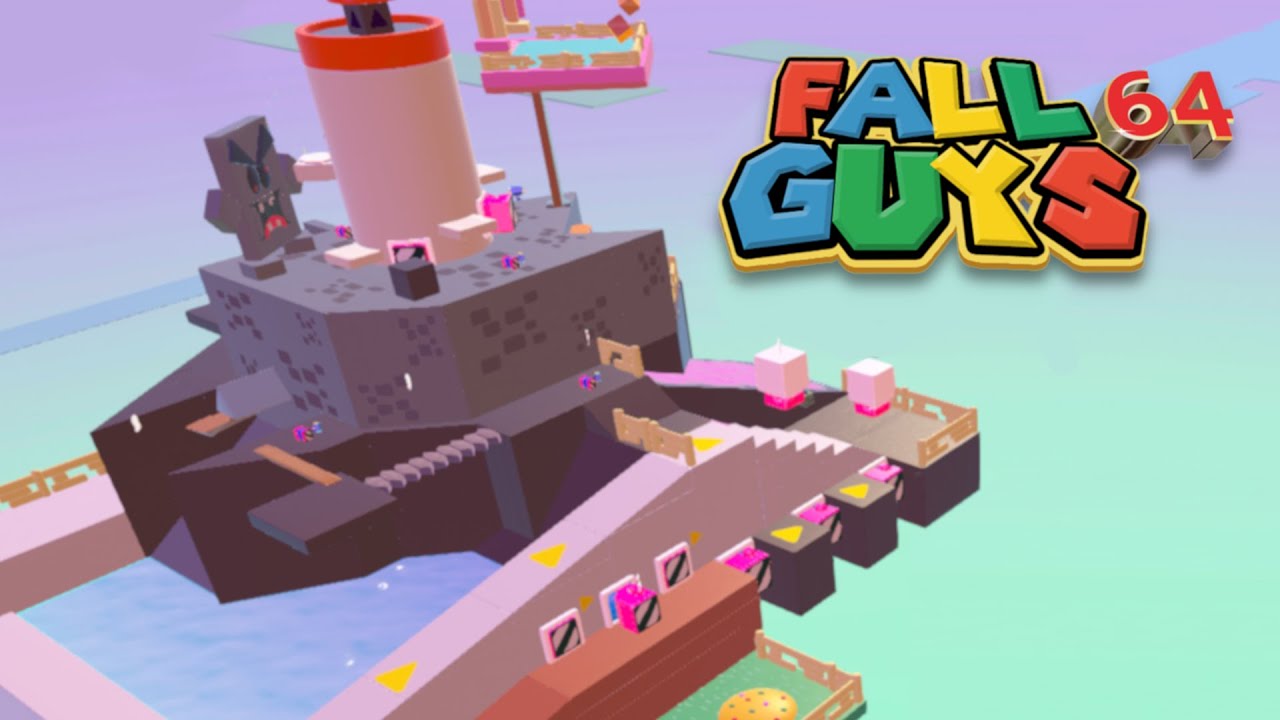 Whomp's Fortress in Fall Guys [Remastered] - YouTube