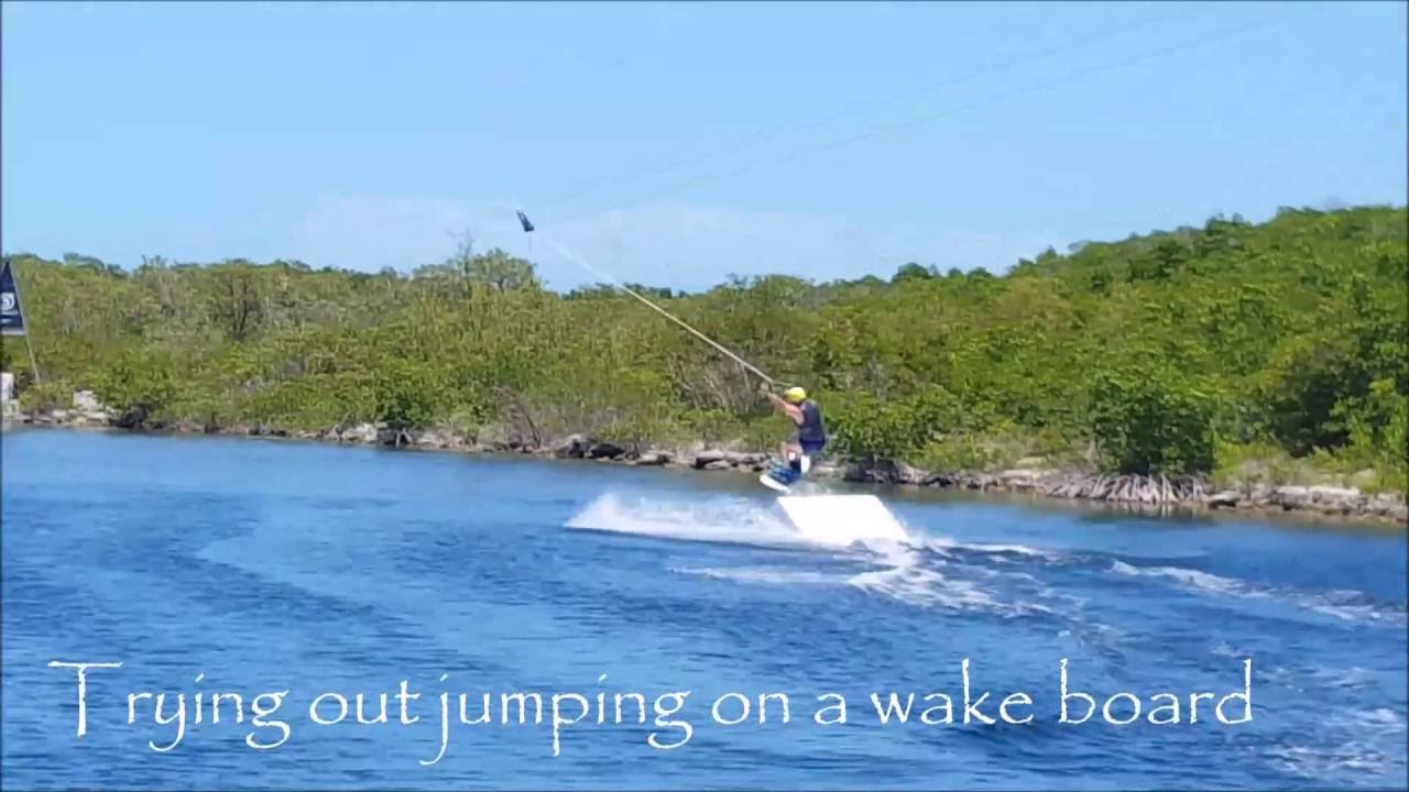 Visiting the Florida Keys Wake boarding on Grassy Key - YouTube