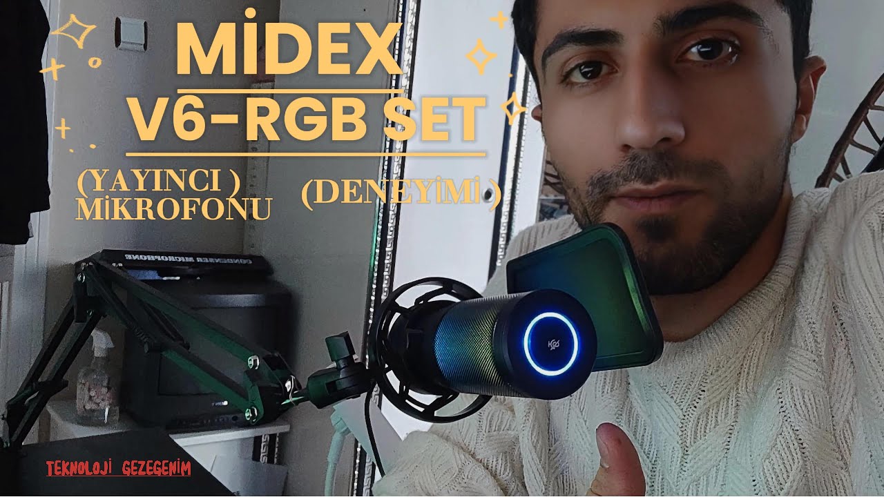 Midex V6 RGB Mikrofon İncelemesi: Ses Kalitesi ve Özellikleriyle ...