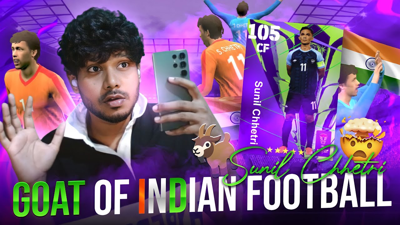 SUNIL CHHETRI FEATURED CARD CRAZY GOALS 🔥🤯 GOAT OF INDIAN FOOTBALL 🐐# ...