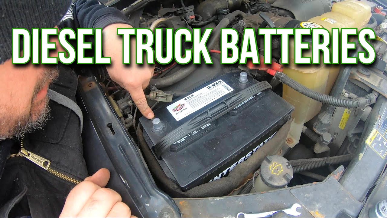How To Change Diesel Pickup Truck Batteries! - YouTube