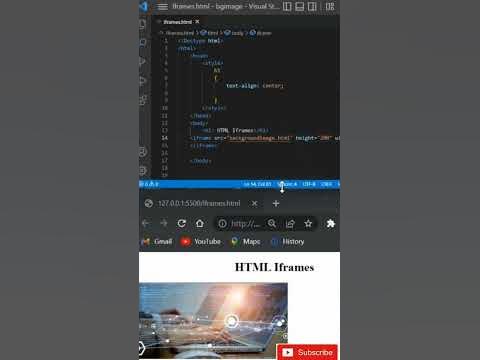HTML iframe Tag| How To Create iFrame in html #html #coading #tag #iframe #short - YouTube