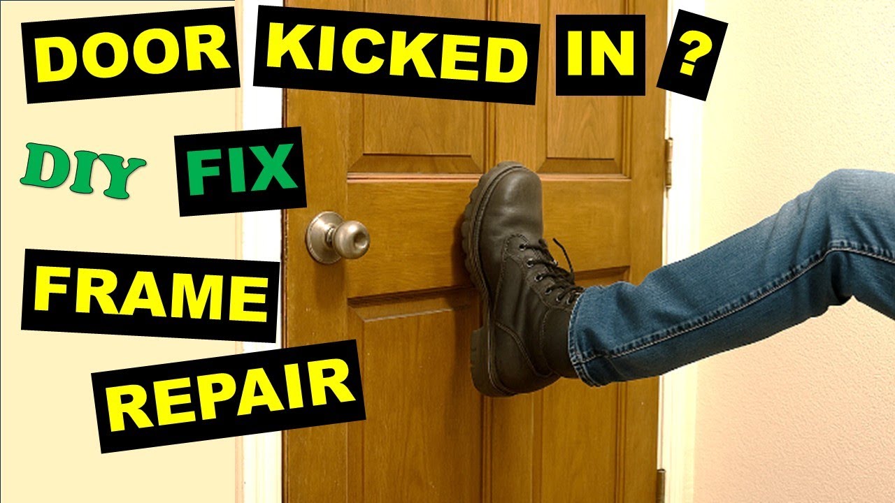 Door Kicked In Frame Repair. EASY STEPS to Repair a Damaged Door Jamb ...