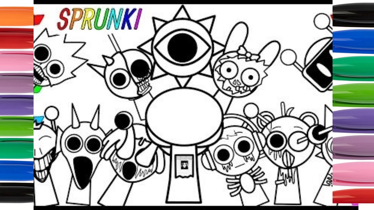 Incredibox Sprunki Coloring Pages New : How to Color Horror Sprunki ...
