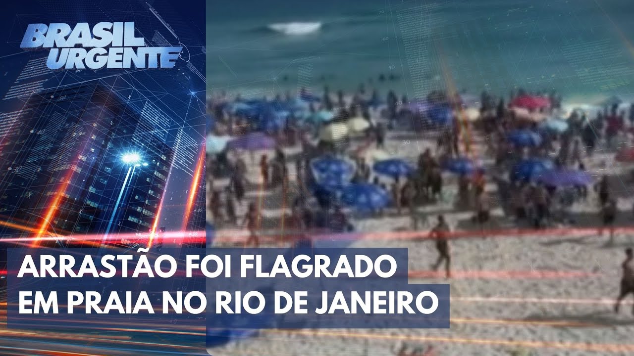 Arrastão é registrado em praia do Rio de Janeiro | Brasil Urgente - YouTube
