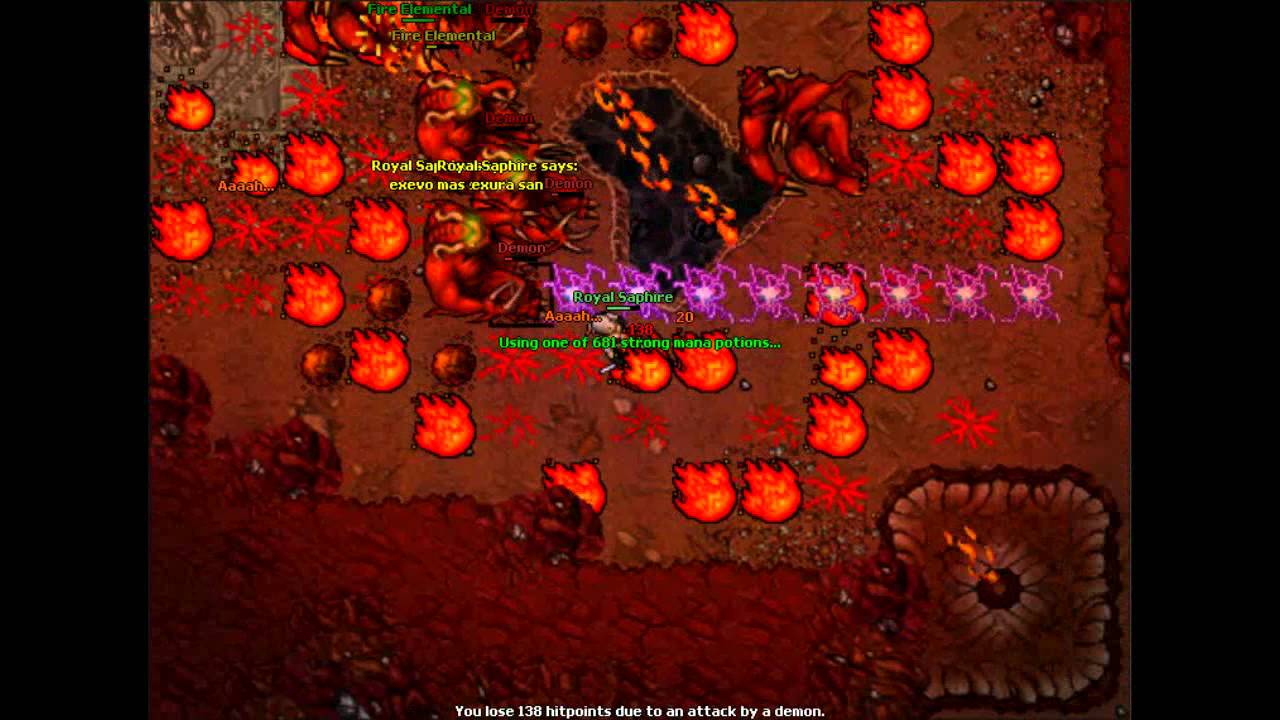 Tibia Paladin Hardcore Hunts - YouTube