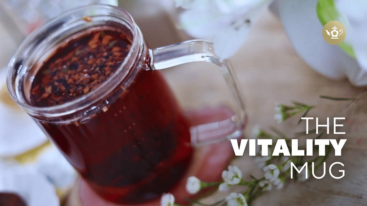 Teabloom Vitality Glass Infuser Mug: Perfect Single Serve Loose Leaf ...