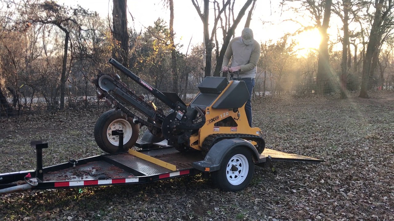 Boxer 120 Trencher & Trailer - YouTube