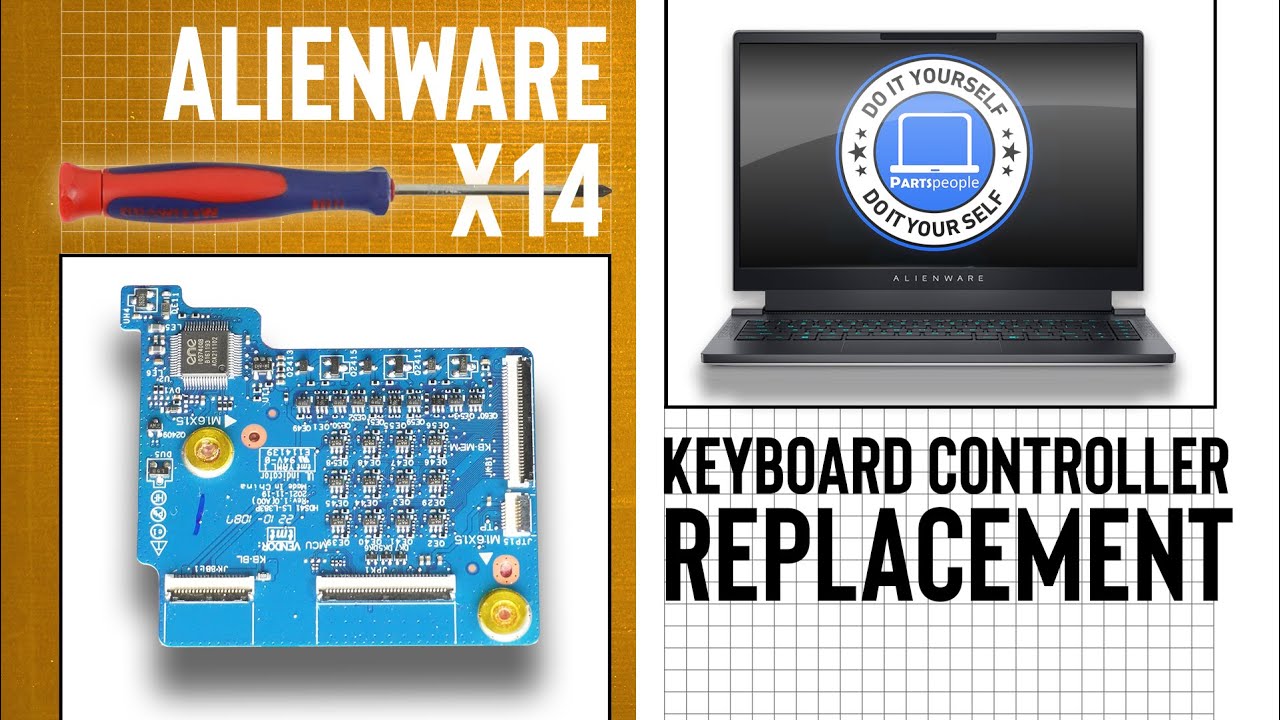 How To Replace Your Keyboard Controller Board | Dell Alienware x14 ...