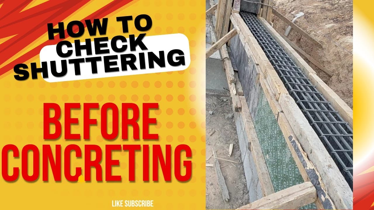 How To Check shuttering/Formwork at Site, Shuttering Checking Important ...