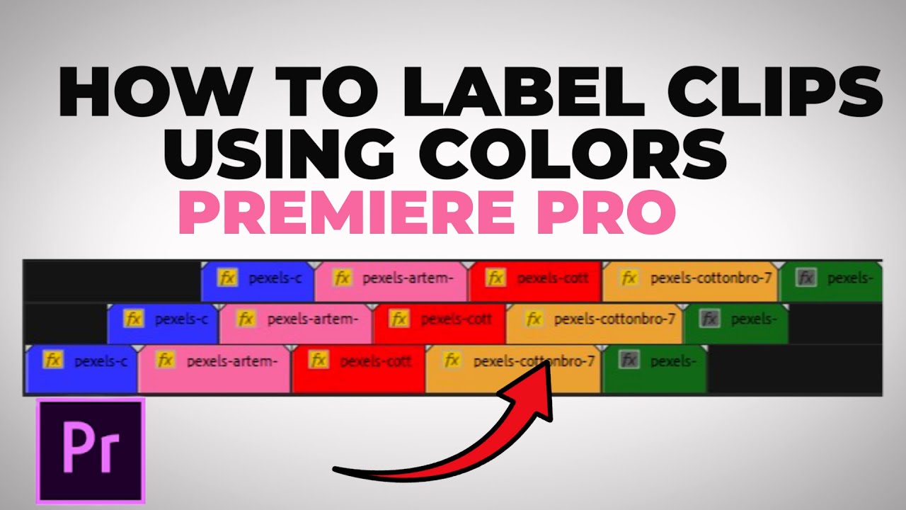 How To label clips using different colors In Premiere Pro Timeline ...