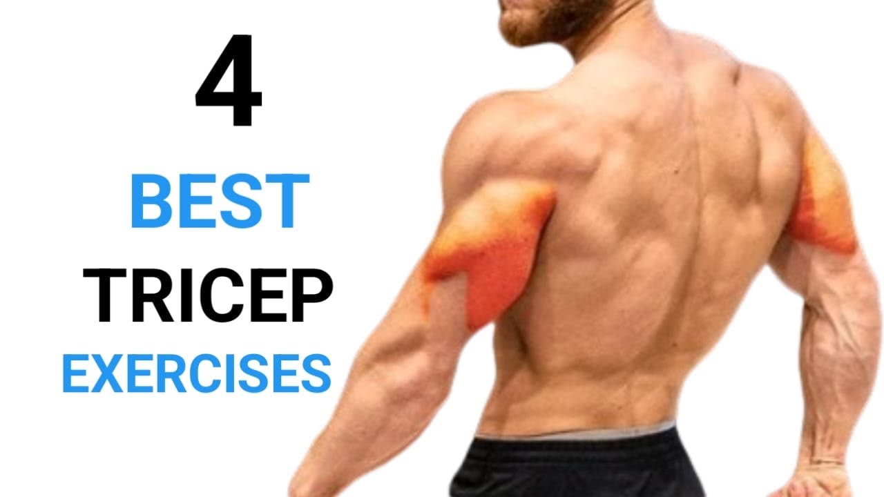 Best 4 exercises tricep workout at home | build tricep at home!! - YouTube