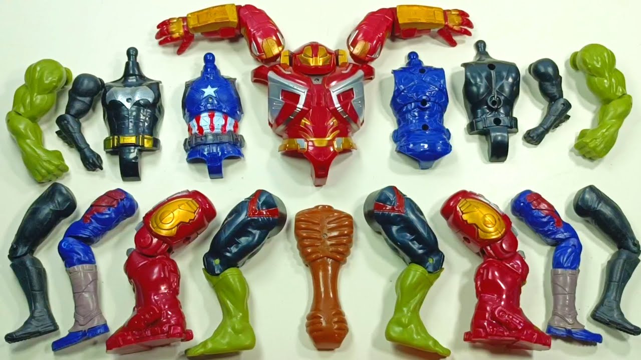 Merakit Mainan Hulk Smash, Batman, Captain America, Eye Ball Head dan ...