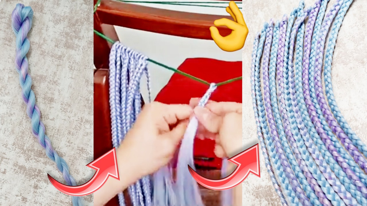 How to make your own crochet braids at home??|Mermade Braid 🧜 - YouTube