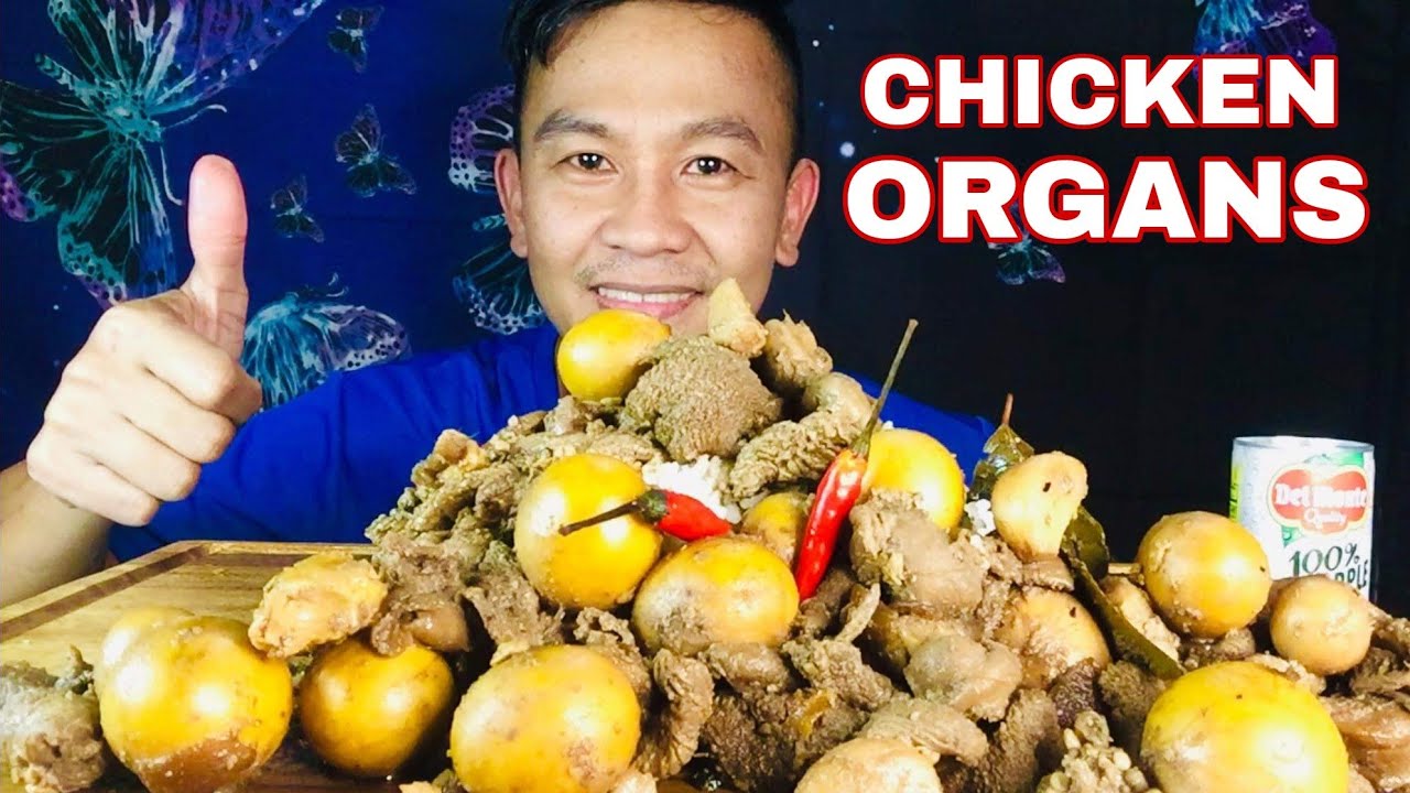 CHICKEN ORGANS | ADOBONG GUYA NG MANOK@GENHENkapares | FILIPINO FOOD ...