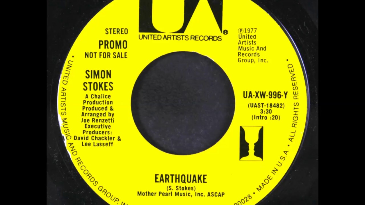 Simon Stokes - 'Earthquake' UA 45, 1977 - YouTube