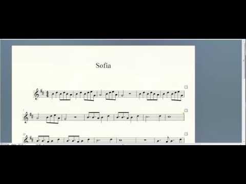 Sofía-partitura-sheet music - YouTube