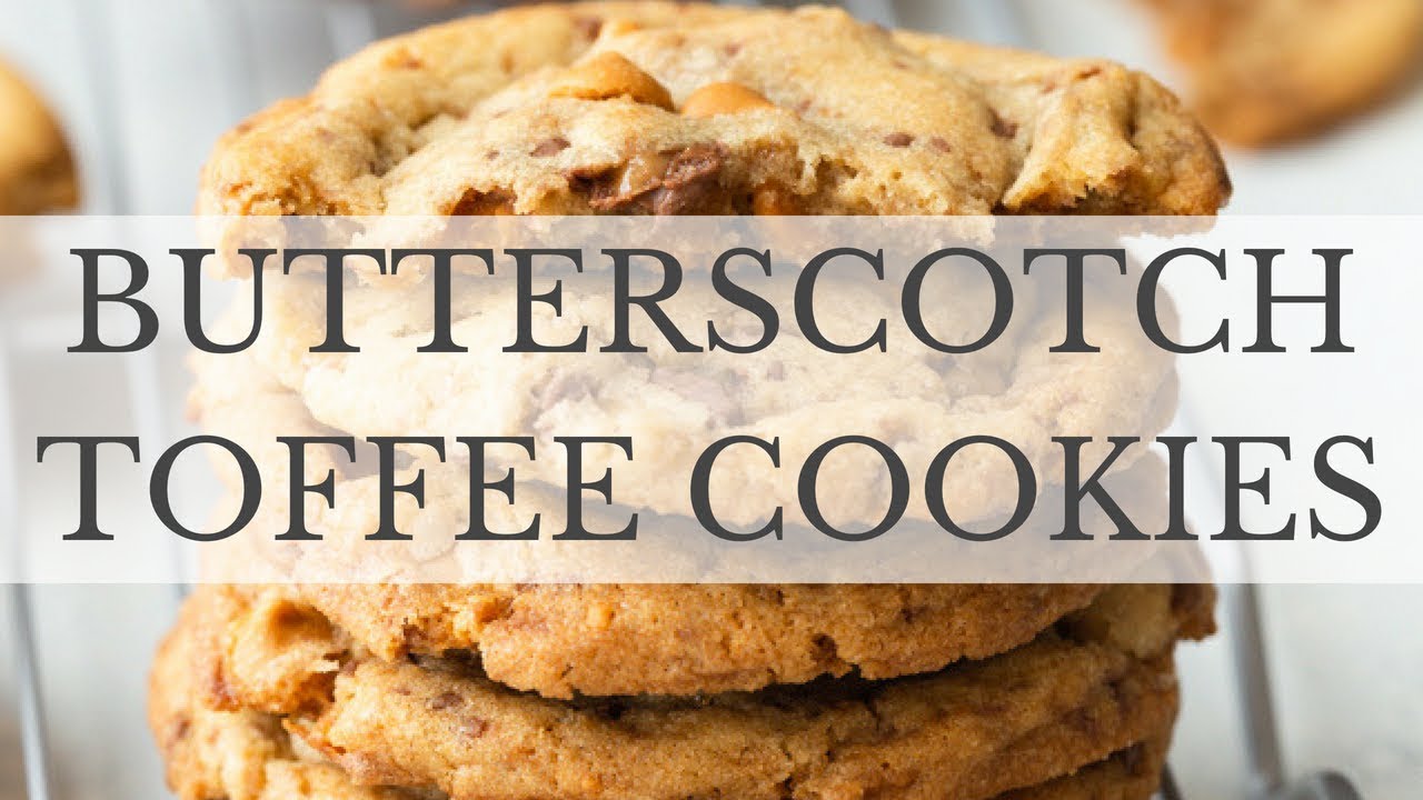 Butterscotch Toffee Cookies Recipe - YouTube