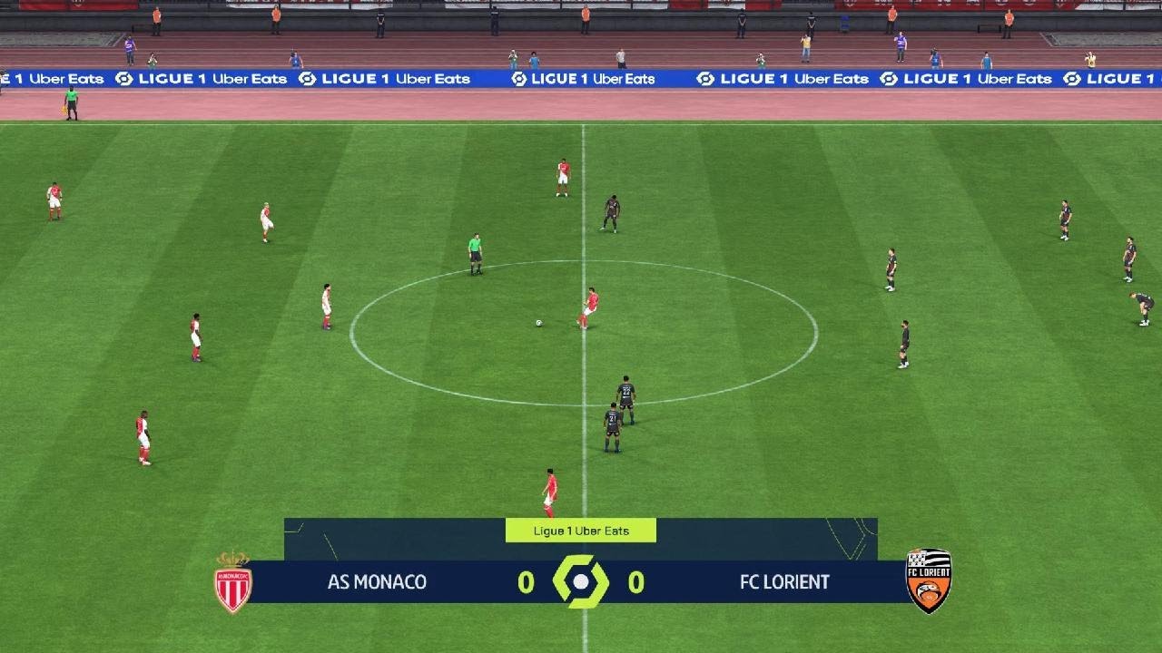 Monaco vs Lorient ligue 1 : 23/24 - YouTube