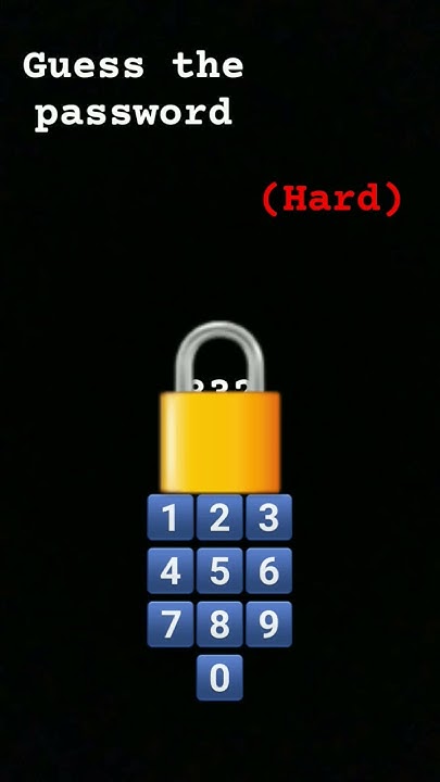 Guess the password - YouTube