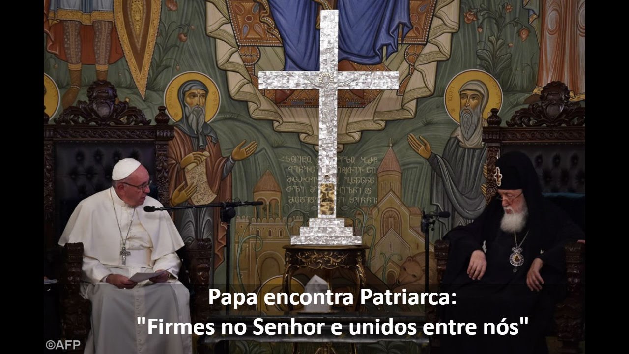 Papa encontra Patriarca: "Firmes no Senhor e unidos entre nós" - YouTube