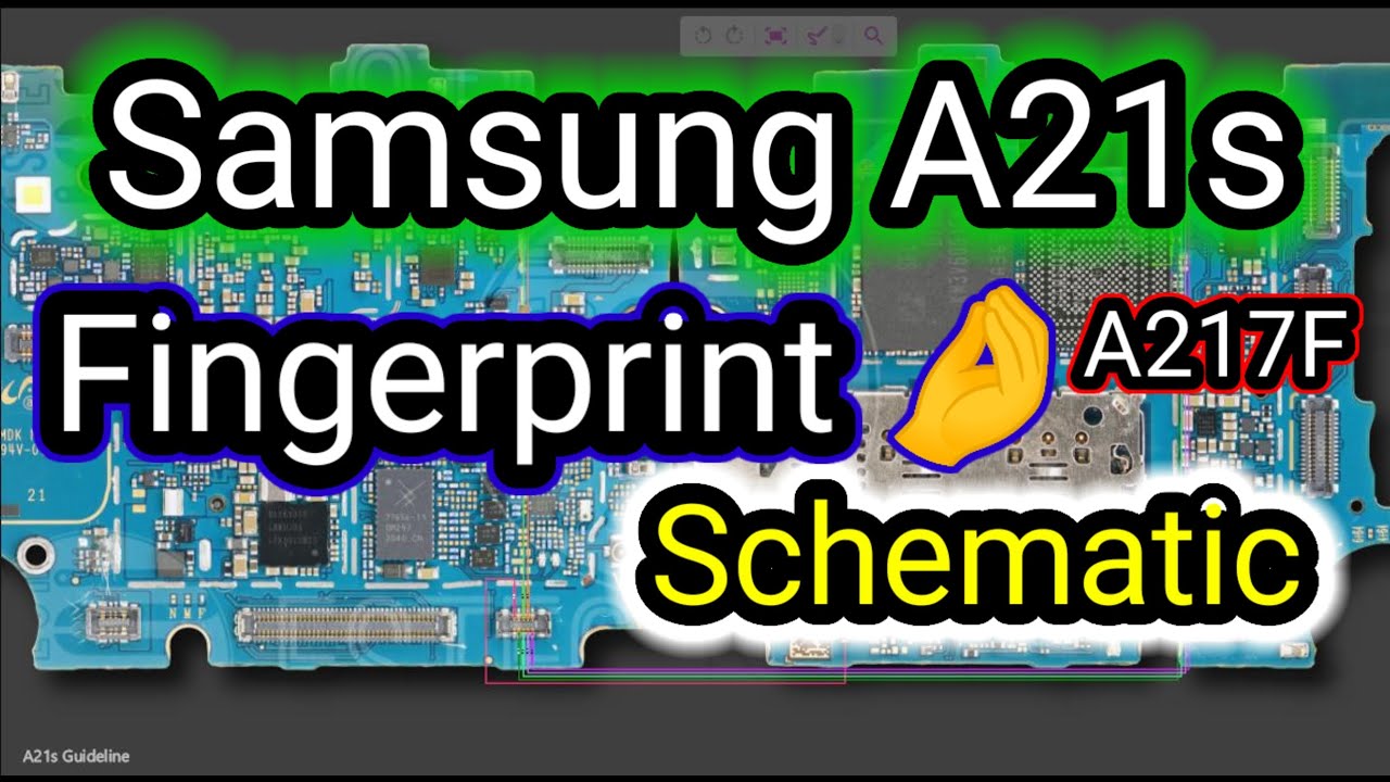 How To Repair Samsung Galaxy A21s Fingerprint sensor schematic / A217F ...