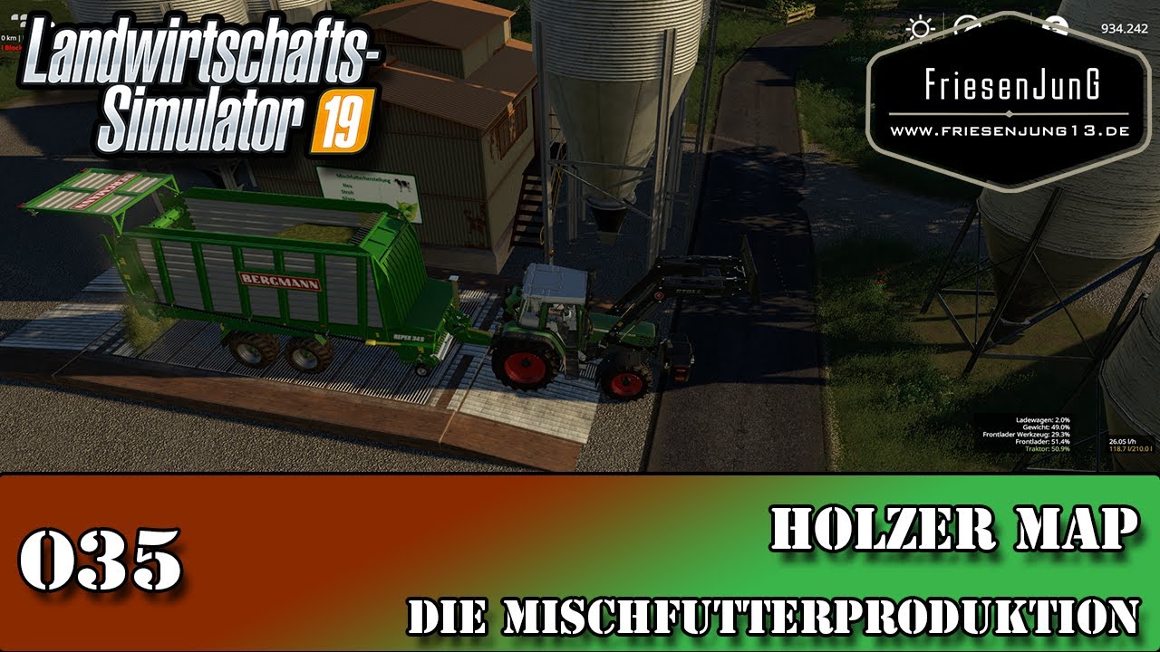 LS19 Holzer Map 035 - Die Mischfutterproduktion - YouTube