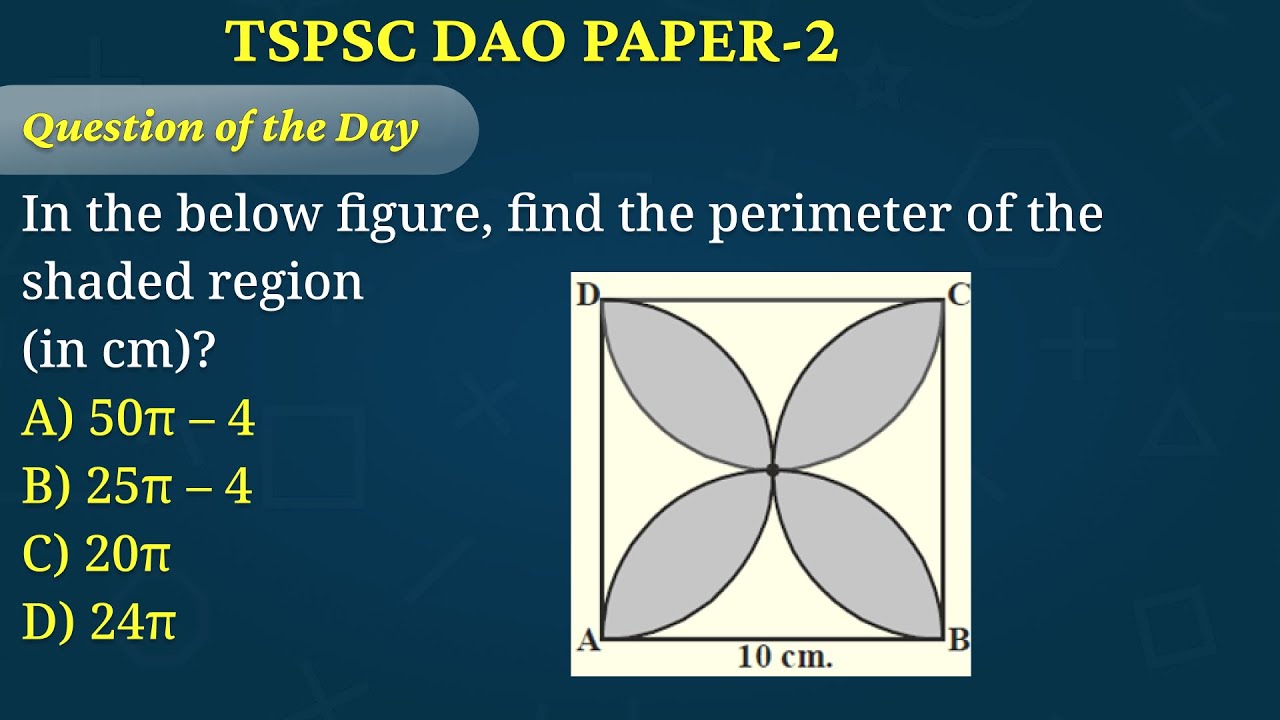 Question of the Day-21||TSPSC DAO Paper-2||MathswithMani - YouTube