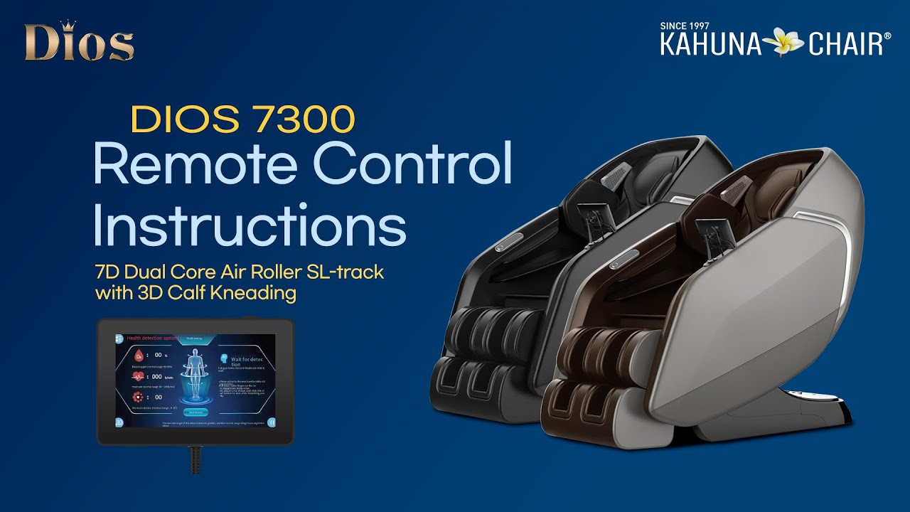 7D Dual Core Air Roller SL-track with 3D Calf Kneading Dios-7300 Remote ...