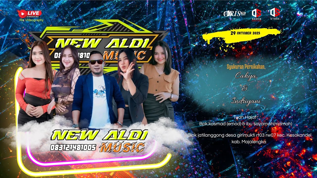 🔴LIVE STREAMING NEW ALDI MUSIC RABU.29.10.2025 RESEPSI CAHYA ...
