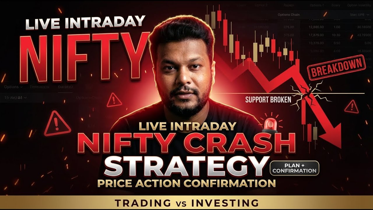 LIVE Nifty Crash Setup: Powerful Intraday Plan + Price Action ...
