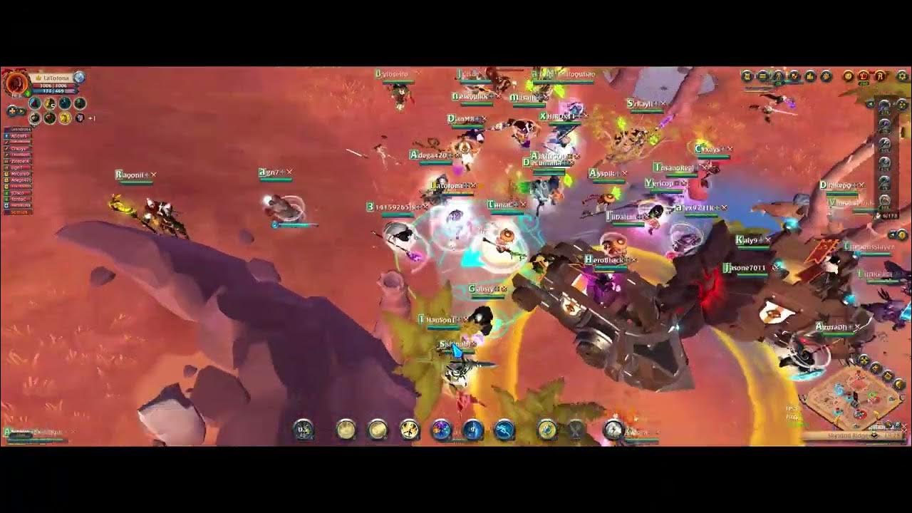 Albion Online ZvZ - Skysand Ridge - Gremio Monos con Navaja vs MILFGARD - YouTube