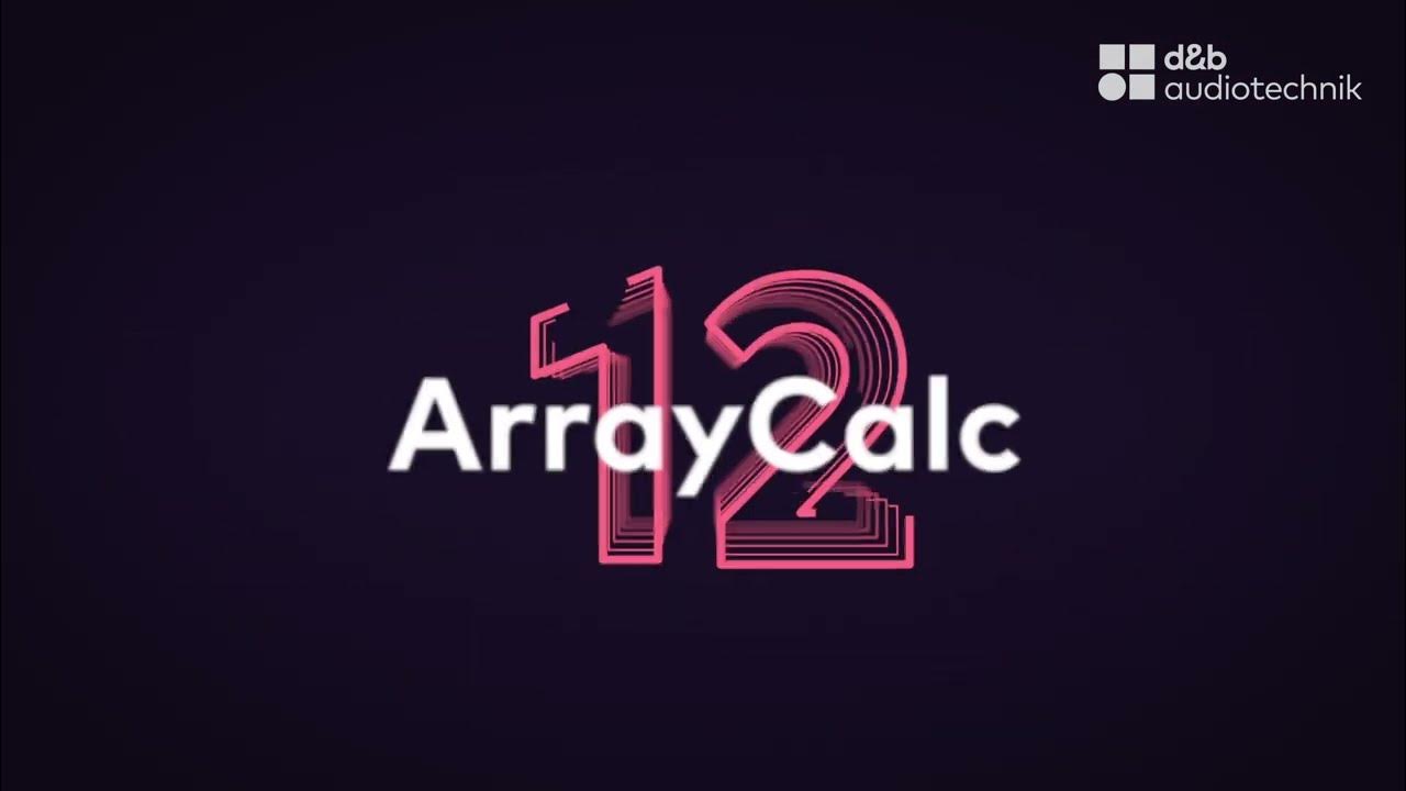ArrayCalc V12 | d&b audiotechnik - YouTube