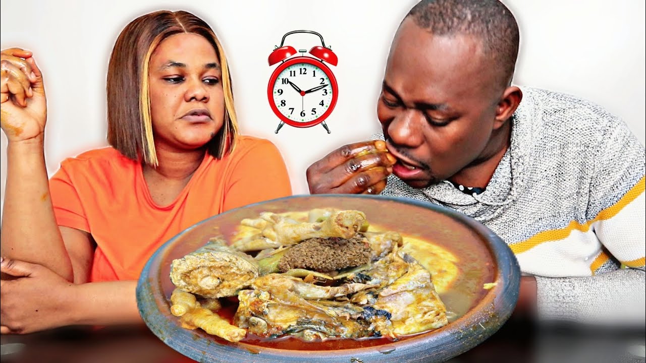 PICK AND EAT MUKBANG, FUFU WITH PALM NUT SOUP MUKBANG - YouTube